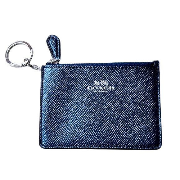 Coach | Bags | Coach Signature Credit Card Wallet Change Purse Keychain ...